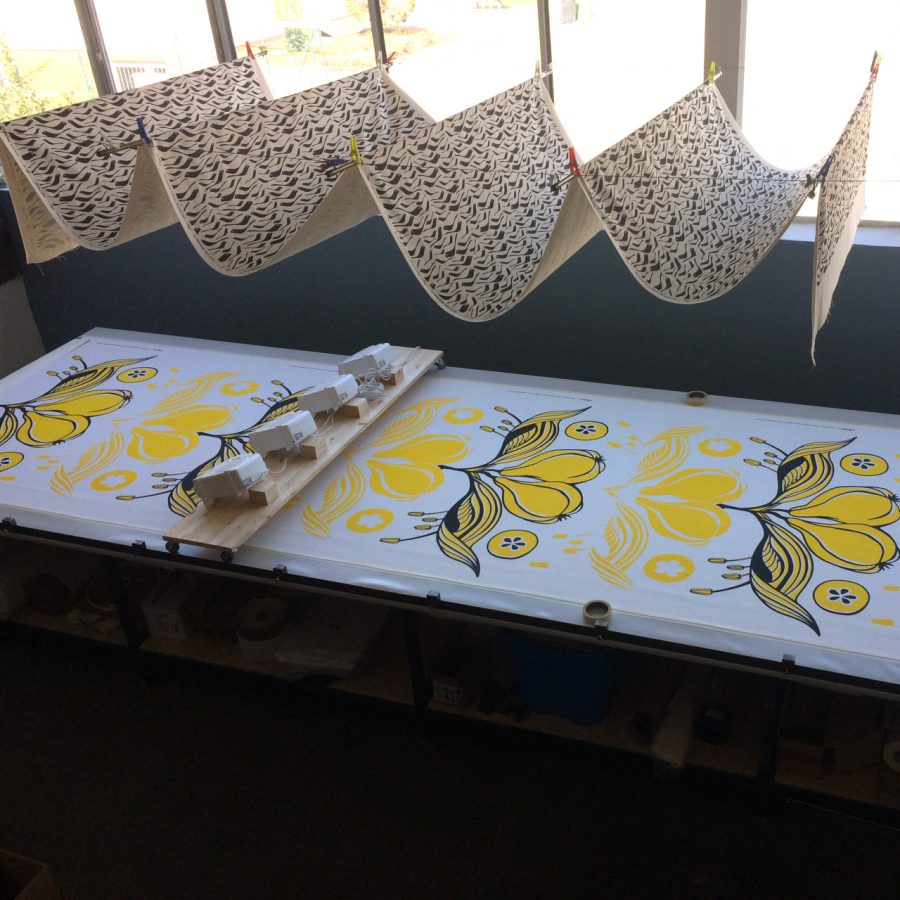 Screenprinting table textile printing table